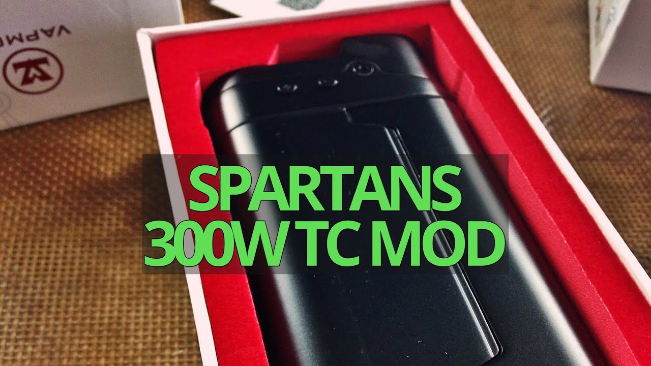 Spartans 300W TC Box Mod Review - THIS IS SPARTA! - VapeAM 025 Spartan ...