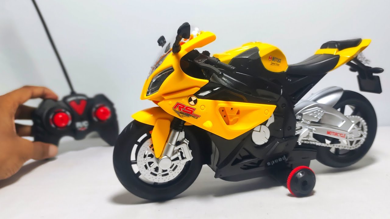 remote control bike unboxing and testing | R15 bike unboxing | High ...