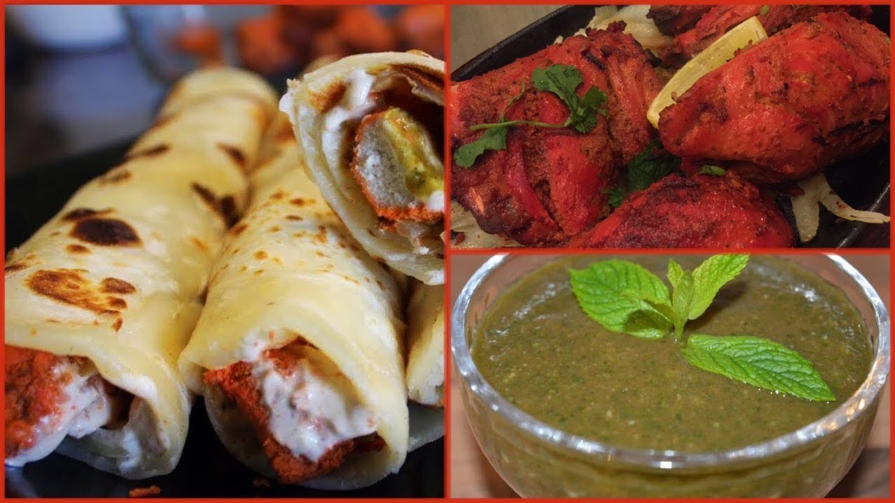 Lunch Routine - Chicken Tikka Roll Paratha aur Chaat Paati Chatni ...