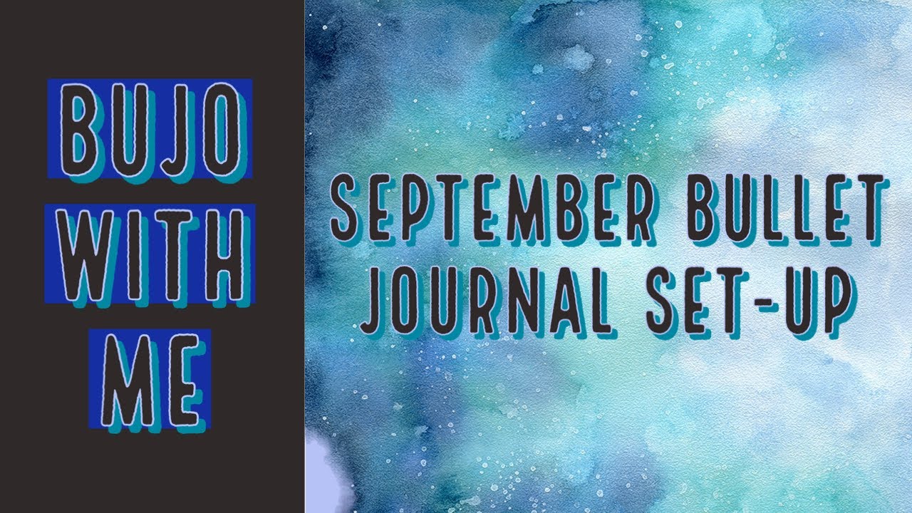 September 2022 | Bullet Journal Set-Up | Bujo With Me | No Talking ...