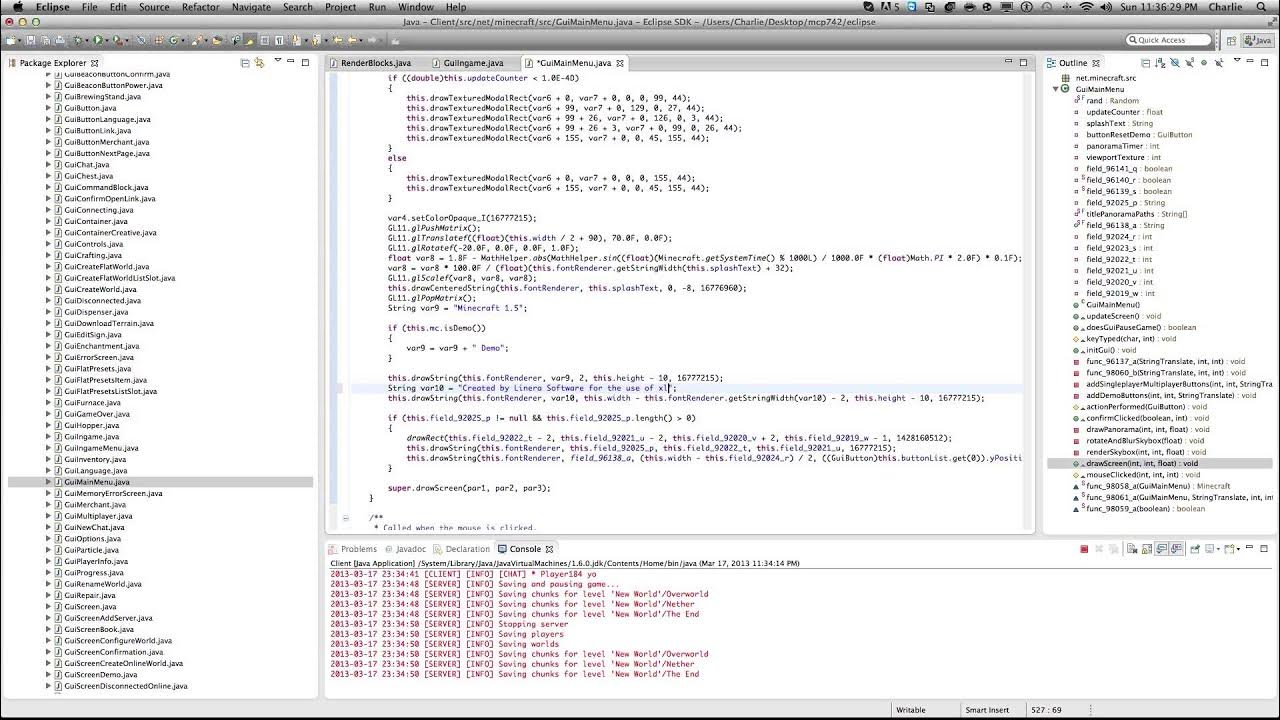 How to make a Minecraft client: Ep. 1 GUI Main Menu and In Game Step by Step - YouTube