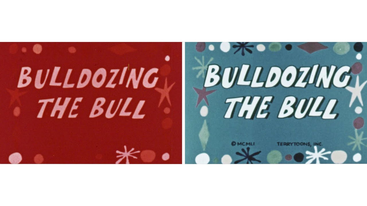 Heckle and Jeckle Bulldozing the Bull (1951) 16mm - YouTube