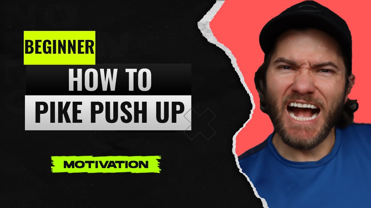 How to PIKE PUSH UP For Beginners - with Progression Exercises - YouTube