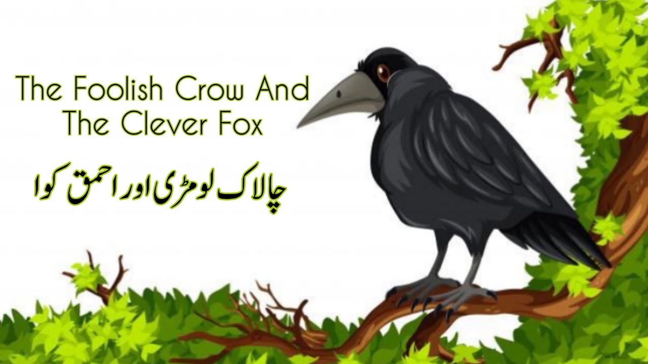 Fox and Crow Urdu Hindi I Moral Bedtime Stories For Kids | Urdu Hindi ...