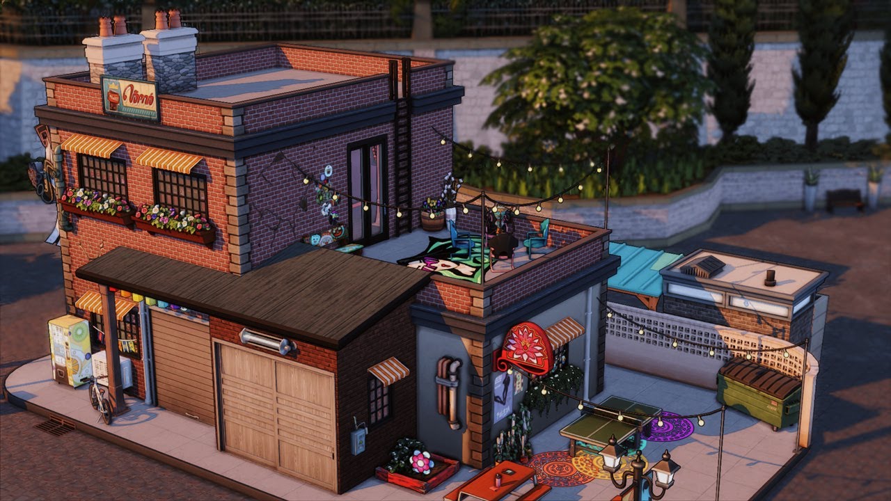 🎤Windenburg Karaoke Bar / Quad Manor | The Sims 4 - Stop motion build ...