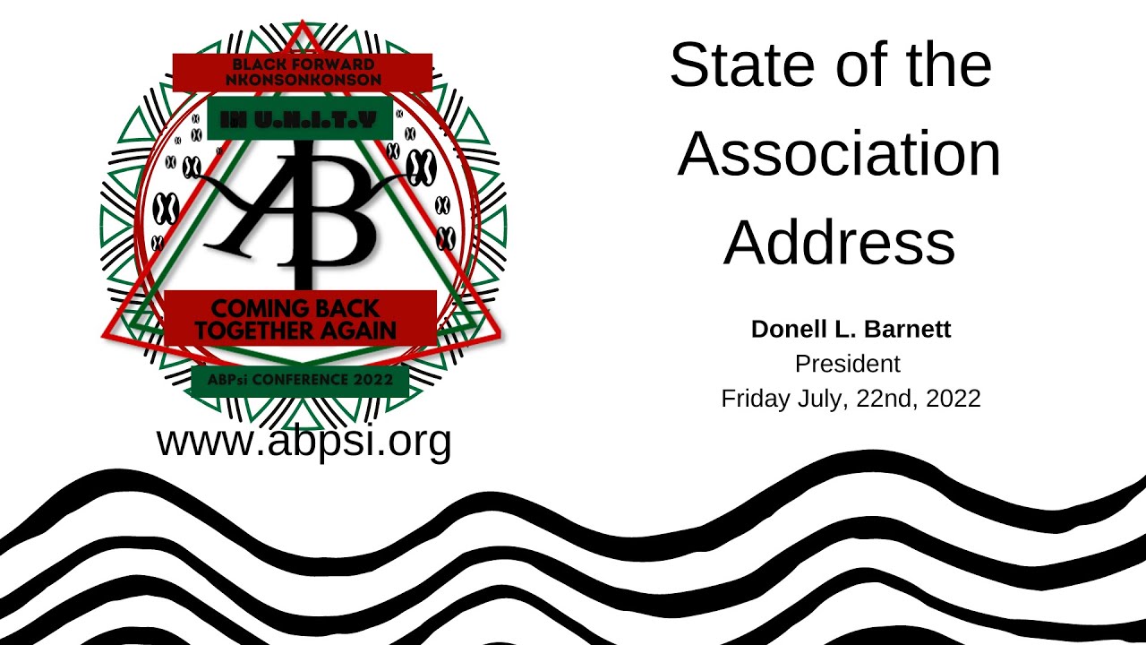 The ABPsi 2022 State of The Association Address - YouTube