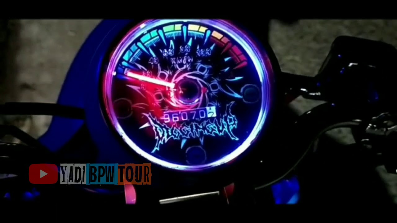 Custom spedometer Fino fi - banyak lampu kece nya - YouTube