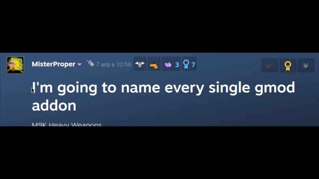 "I'm going to name every addon" -- Gmod player - YouTube