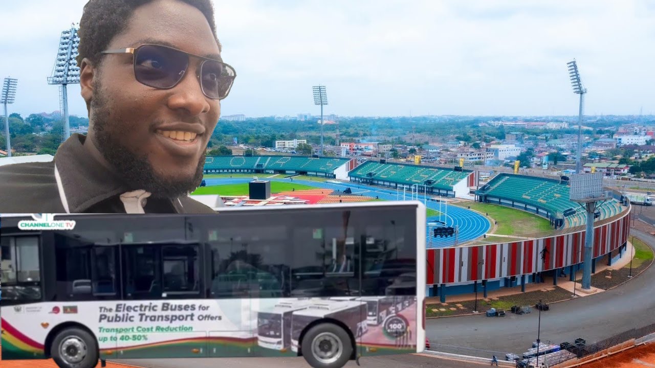 Checking out the new Electric Buses in Accra & the University of Ghana ...