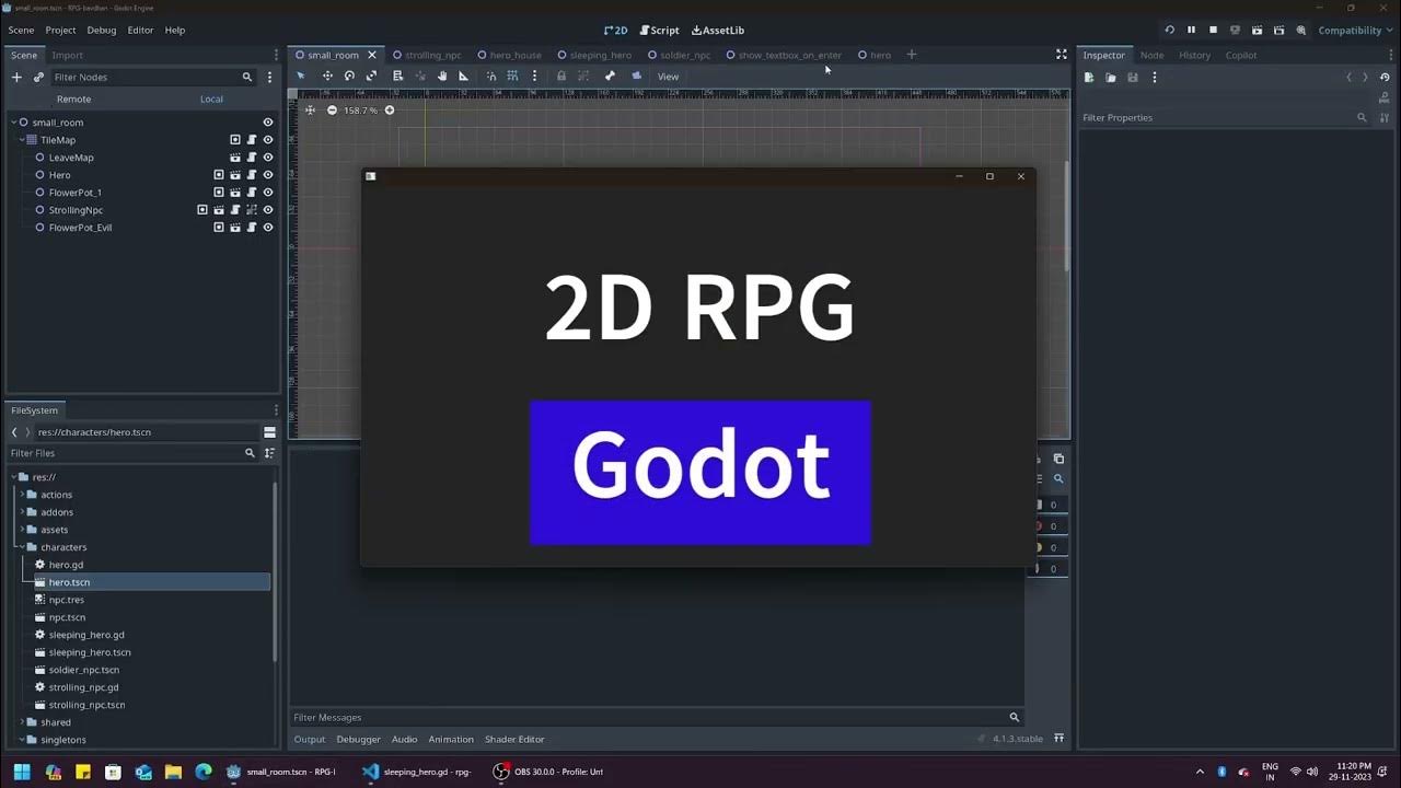 Godot 2D RPG point and click game :: hobby project - YouTube