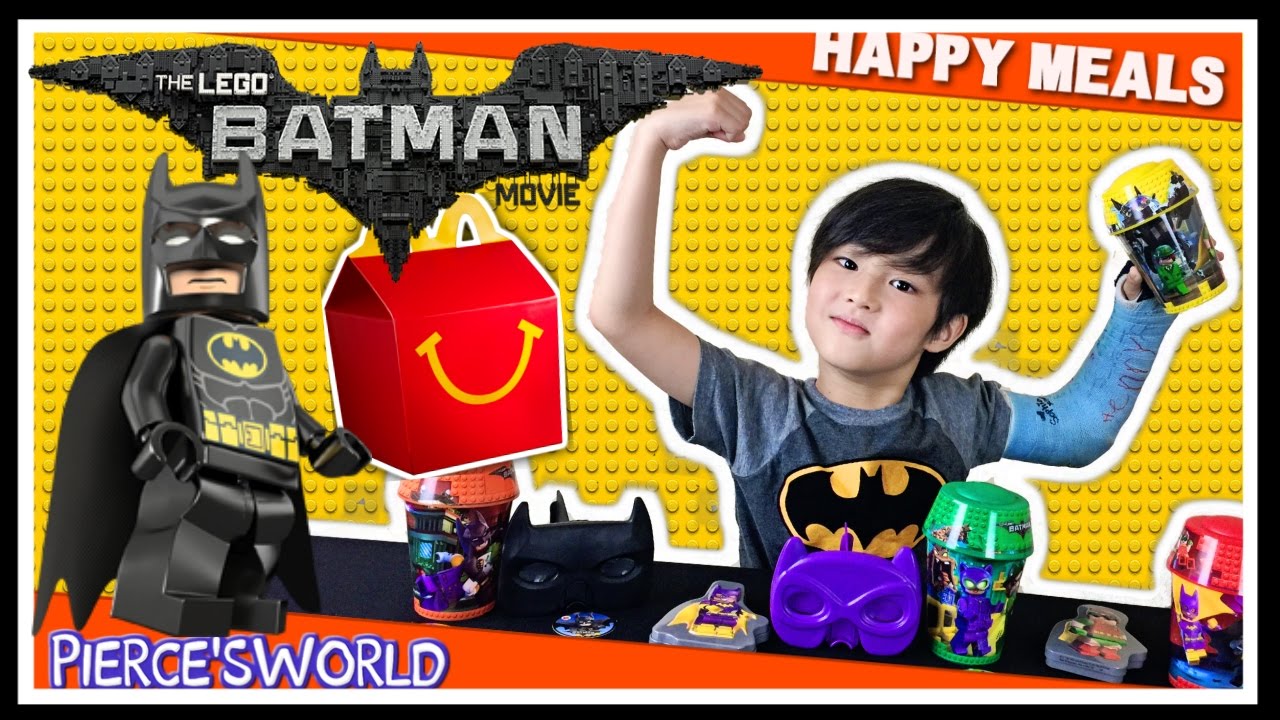 Lego Batman Movie McDonald's Happy Meal Toys 2017 - Pierce'sWorld - YouTube
