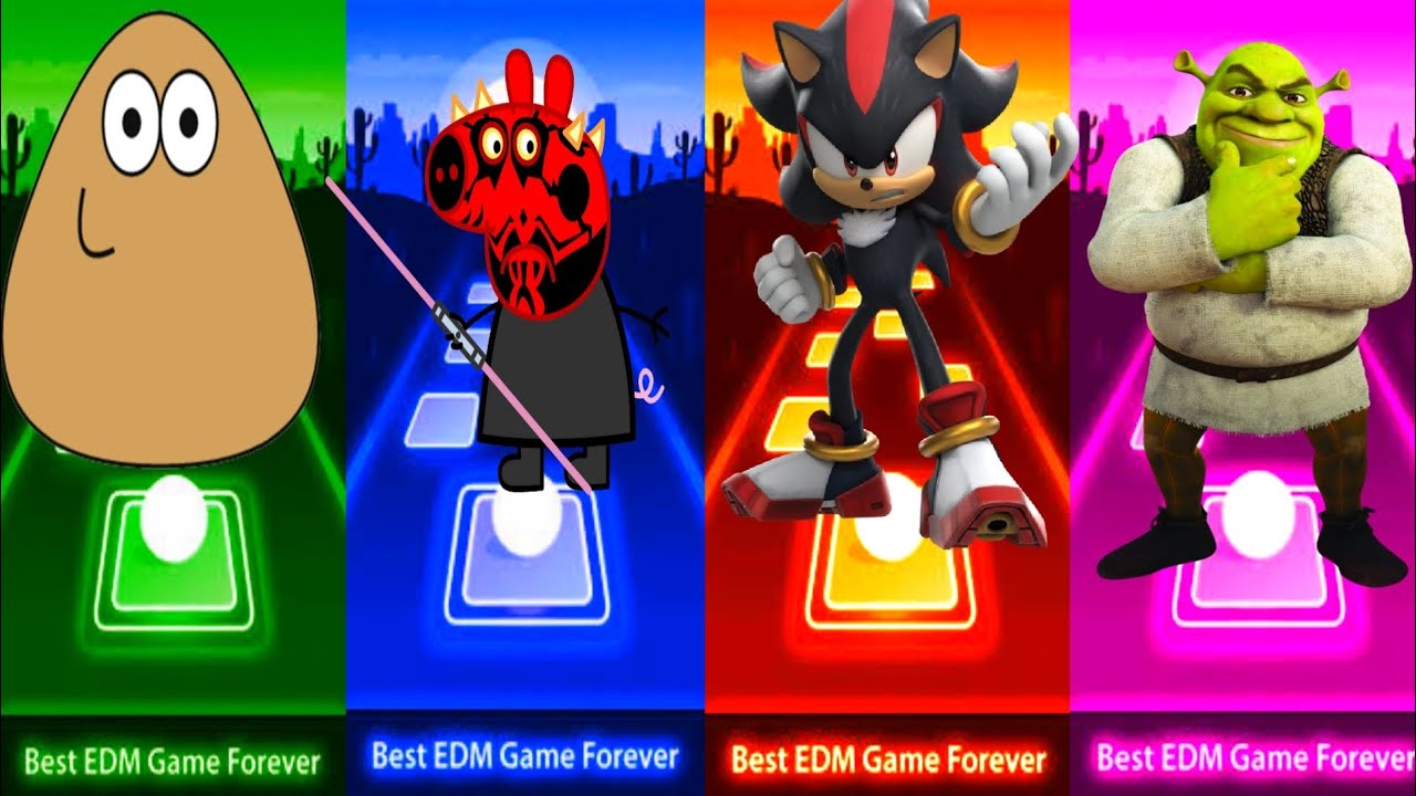 Pou🆚Peppa_Pig_Monster🆚Sonic_Prime🆚Shrek_2_🍅Who is best? - YouTube