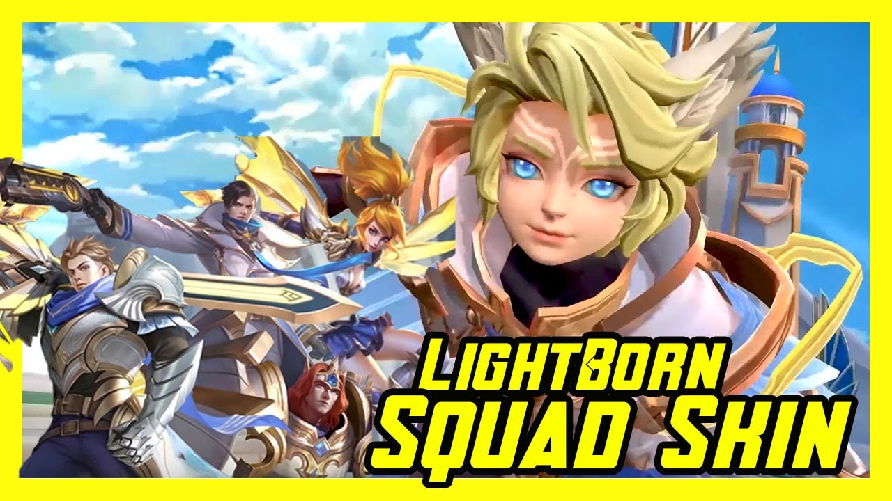 MOBILE LEGENDS BANG BANG | ALL LIGHTBORN SKIN - LIGHTBORN SQUAD - YouTube