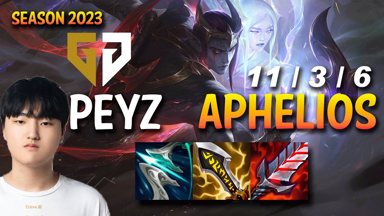 GEN Peyz APHELIOS vs XAYAH ADC - KR Ranked - YouTube