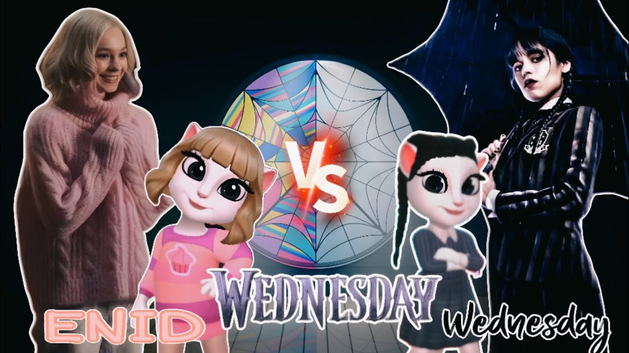 (Enid Sinclair vs Wednesday addams) new gameplay my taking angela 2 💖 ...