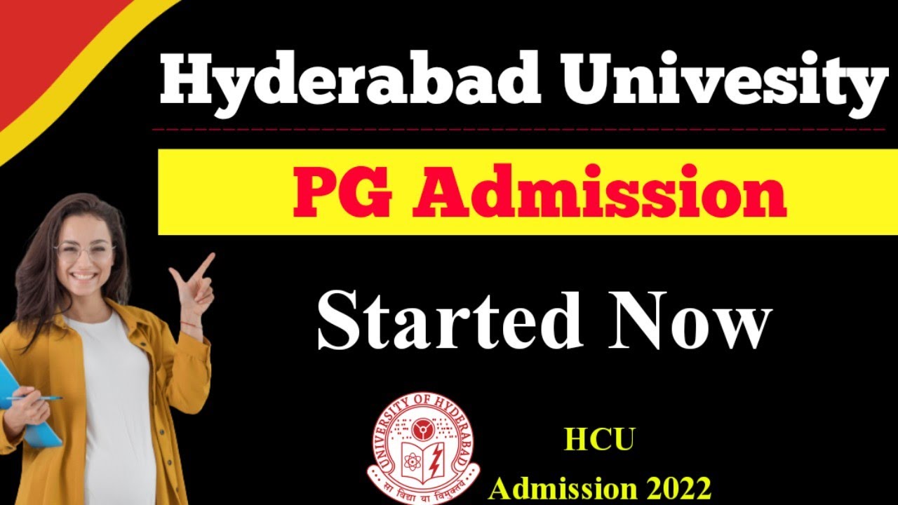 HCU PG Admission 2022 | Hyderabad Univesity pg Admission 2022 - YouTube