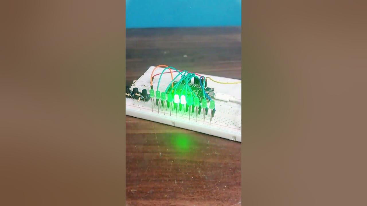 LED RUNNING CHASER using Arduino #arduino - YouTube
