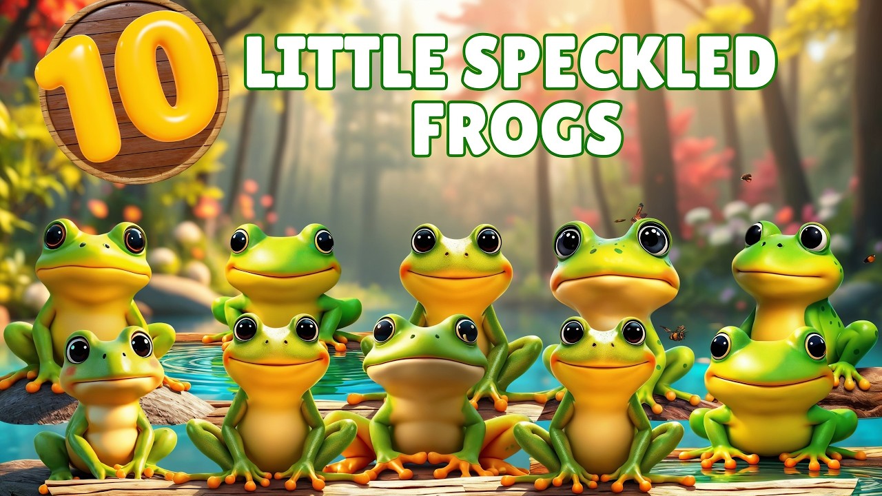 10 Little Speckled Frogs - Kids Nursery Rhyme & Kids Song - YouTube