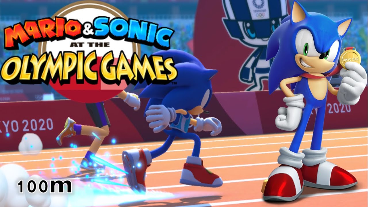 100m ★ Mario & Sonic at the Olympic Games - YouTube