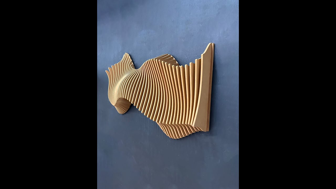 How to Install Desert Sand Design Parametric Wall Art - Painted | DIY ...