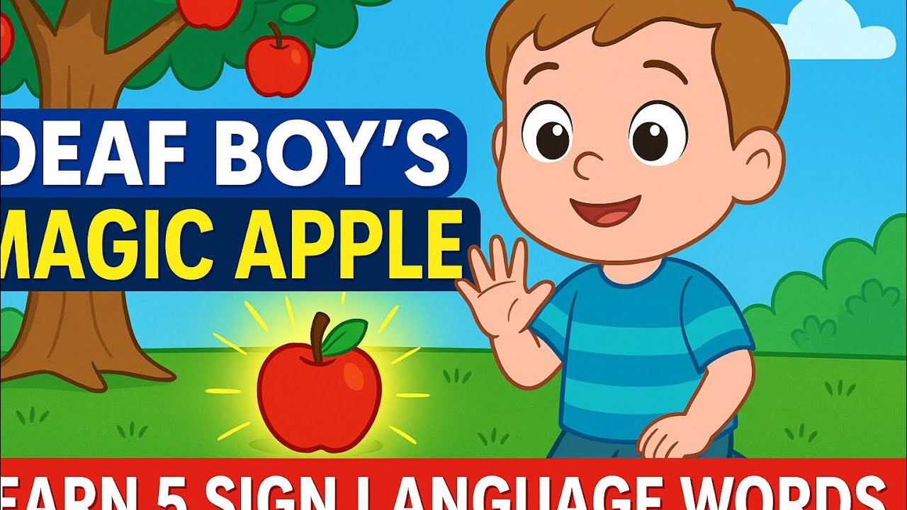 Deaf Danny and the Magic Apple 🍎 | Learn Sign Language for Kids ...