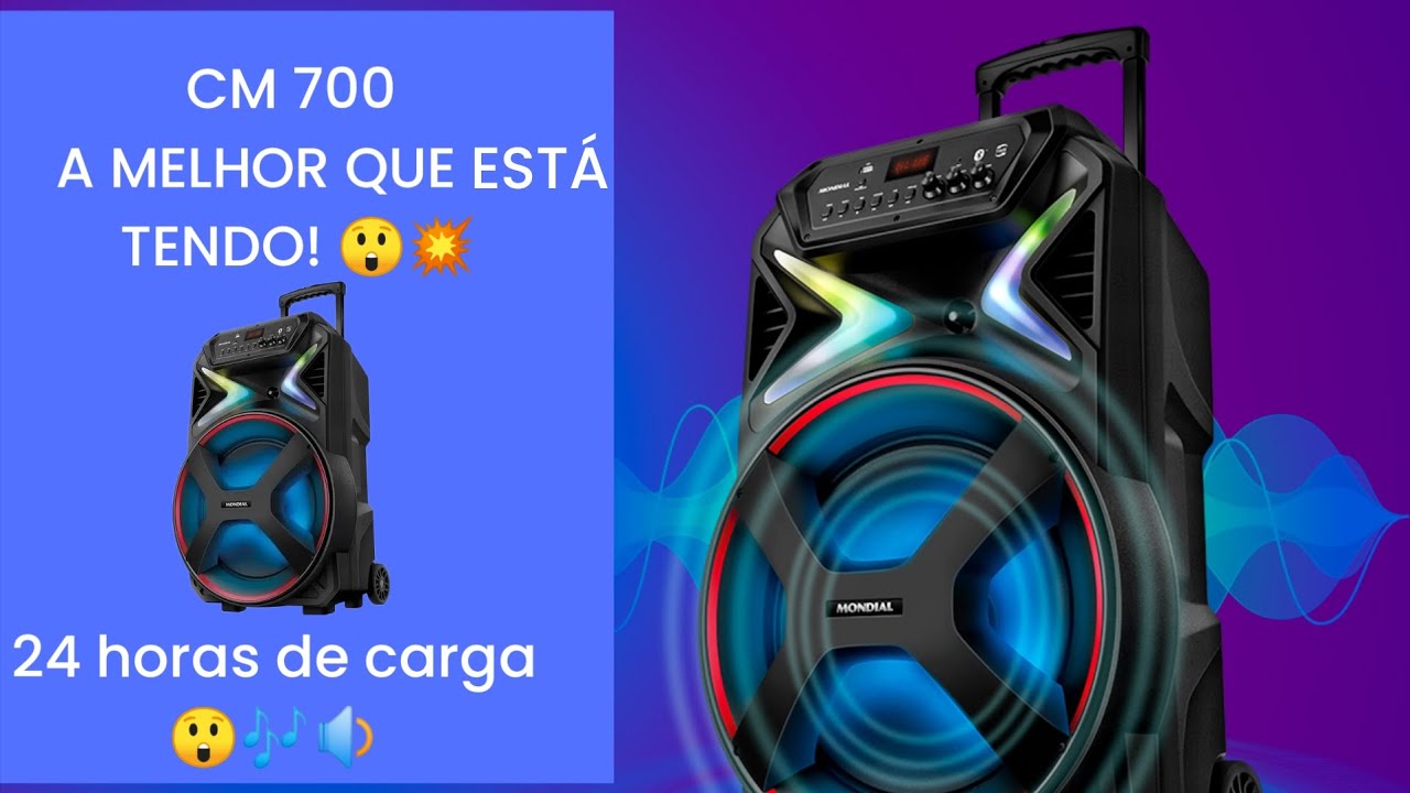 caixa amplificada mundial CM 700 a melhor do momento! - YouTube