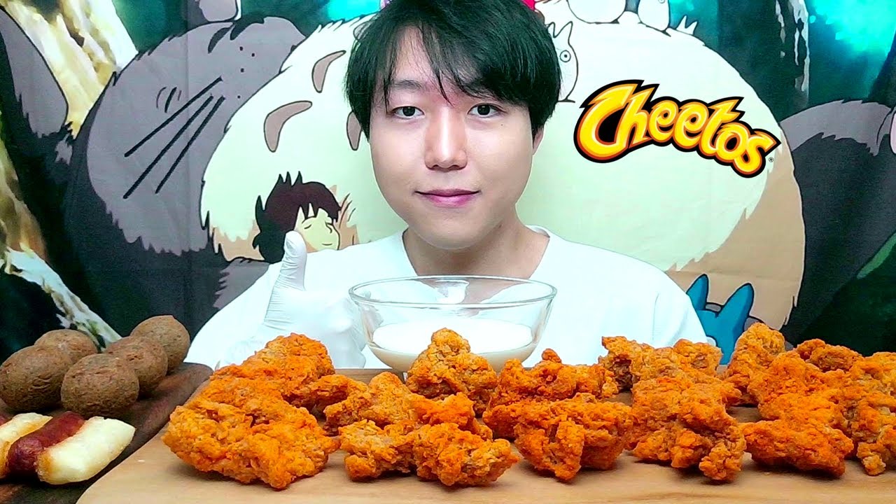Cheetos Chicken /멕시카나 치토스치킨 먹방 (Mukbang Asmr) - YouTube