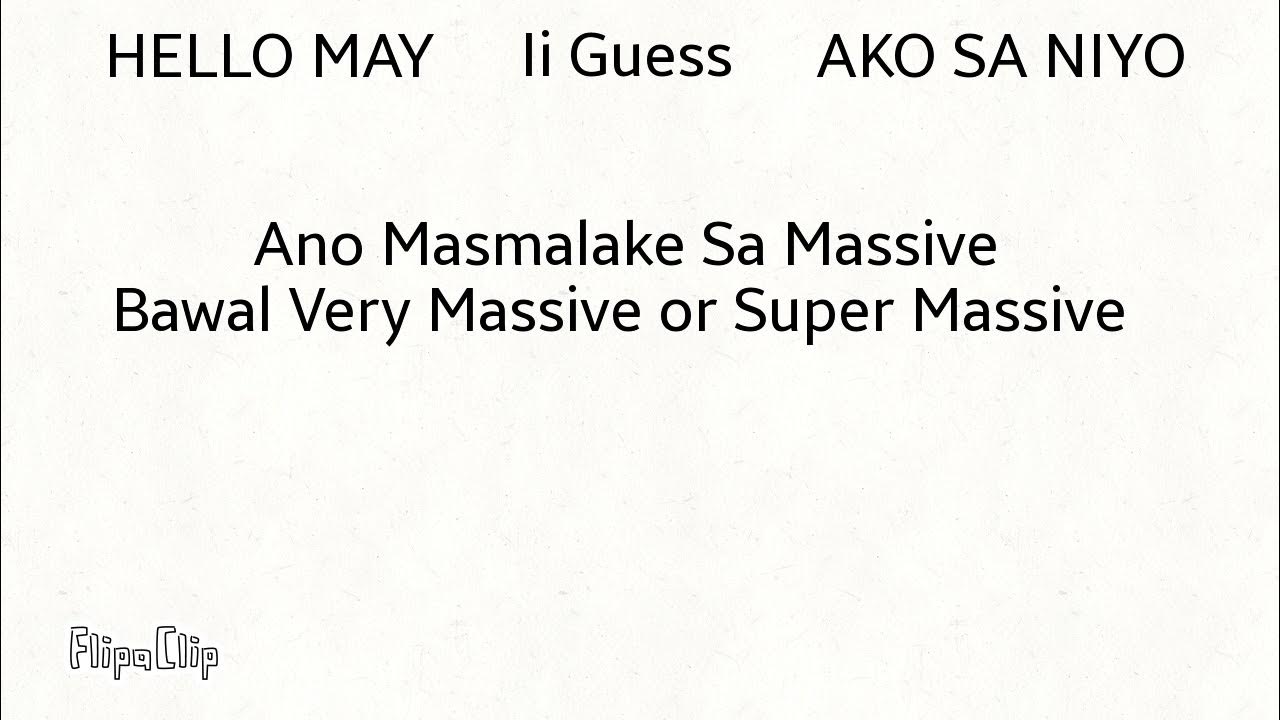 Ano Masmalake Sa Massive Tagalog YouTube ano-masmalake-sa-massive-tagalog-youtube