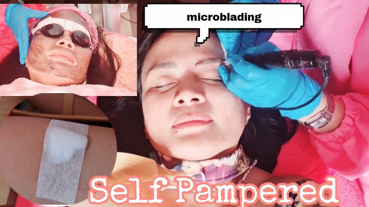 EYEBROW RETOUCH & CARBON LASER + COLAGEN | MICROBLADING | reinavlog - YouTube
