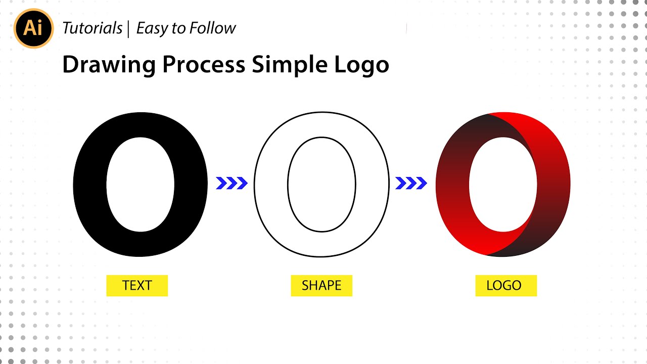 How to Make Simple Logo from Letters - Adobe Illustrator Tutorial - YouTube