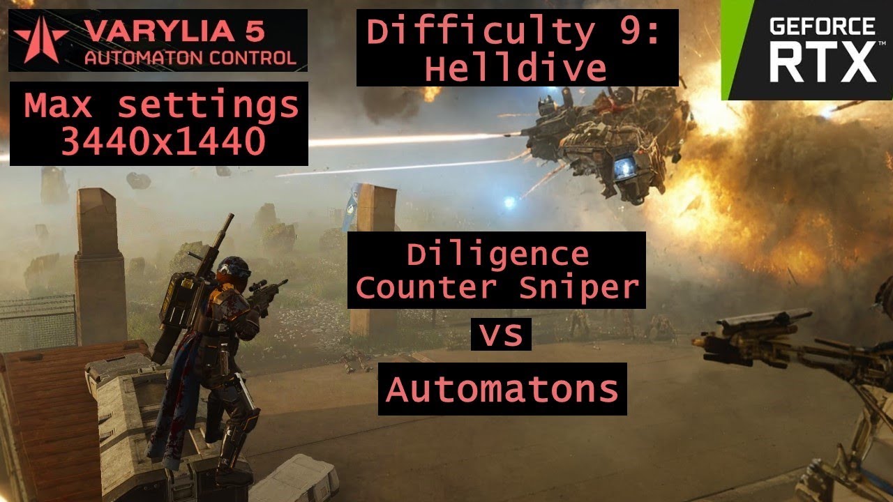 HELLDIVERS 2: Counter Sniper vs bots on Helldive difficulty [Ultrawide ...