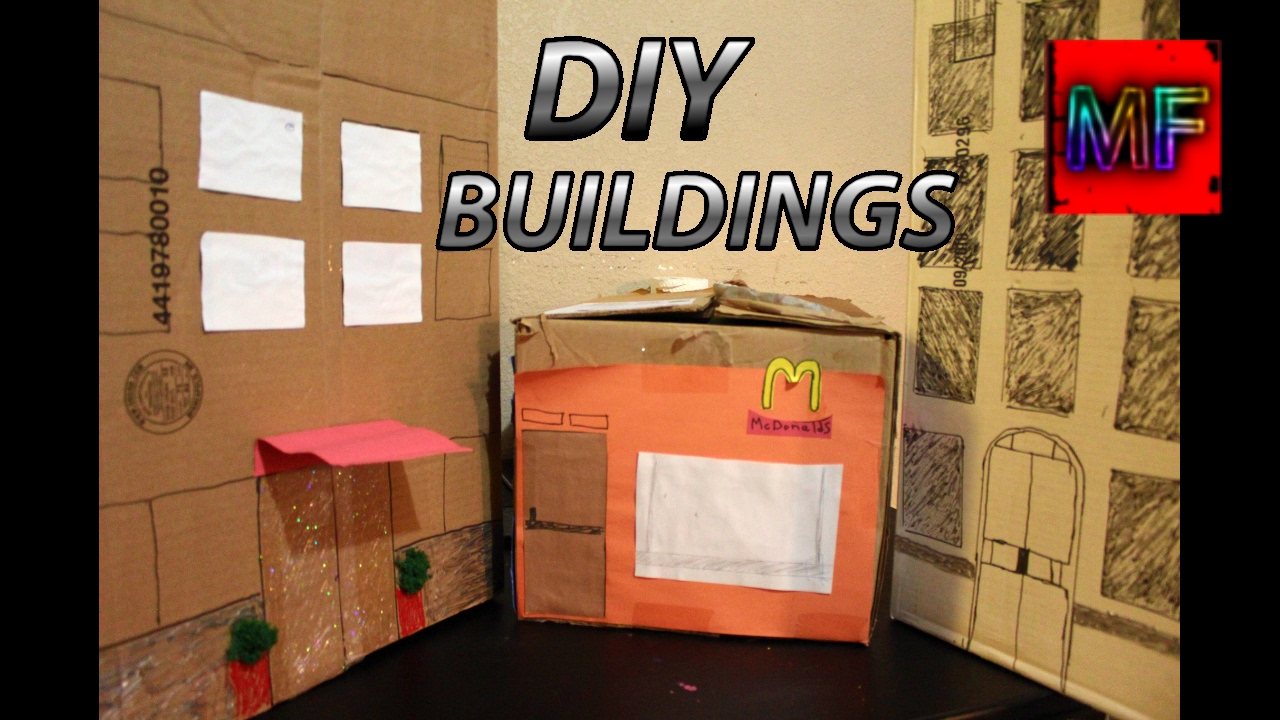 DIY Buildings For your Stop Motion Cardboard Buildings - YouTube
