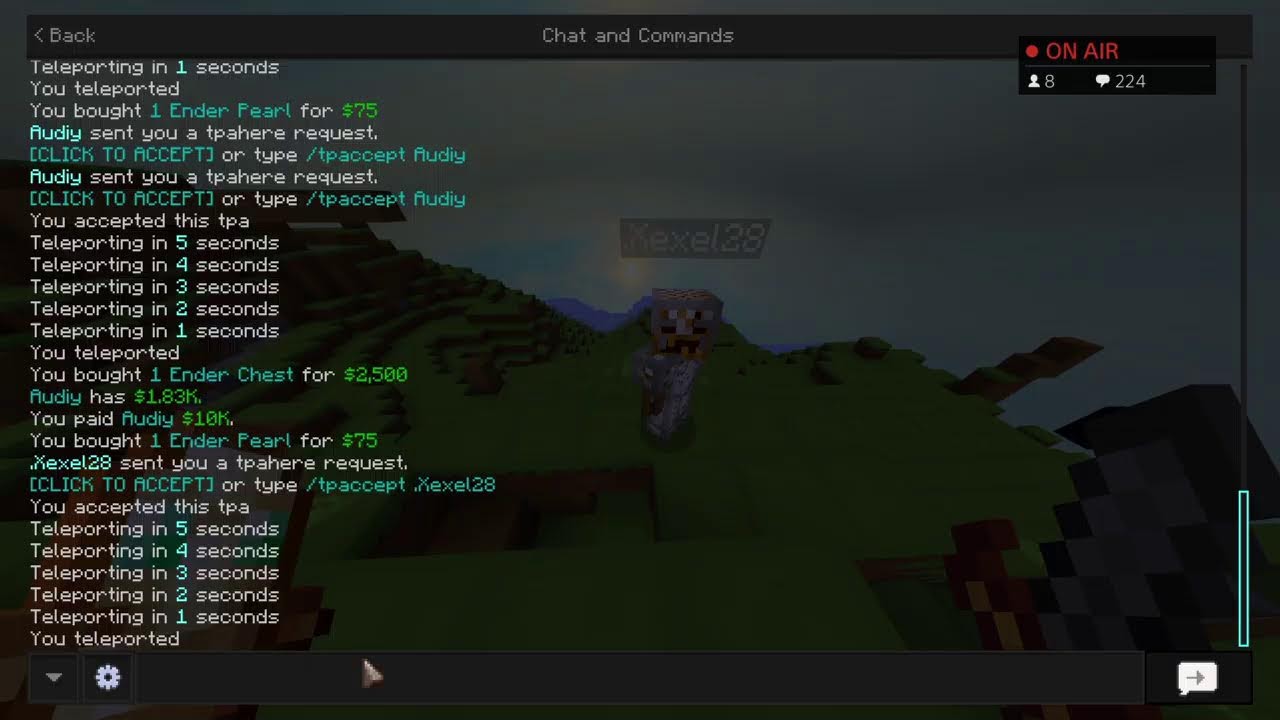 rating bases and doing ffa's! just finished making a stash on donut smp ...