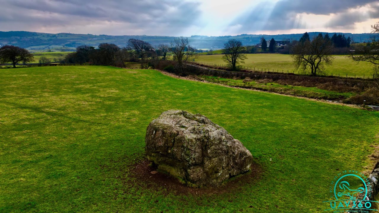 Aerial Drone Footage of Clochoderick Stone, Renfrewshire - YouTube