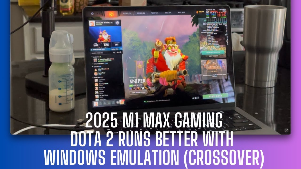 2025 M1 Max Dota 2 Better with Windows Emulation? - YouTube