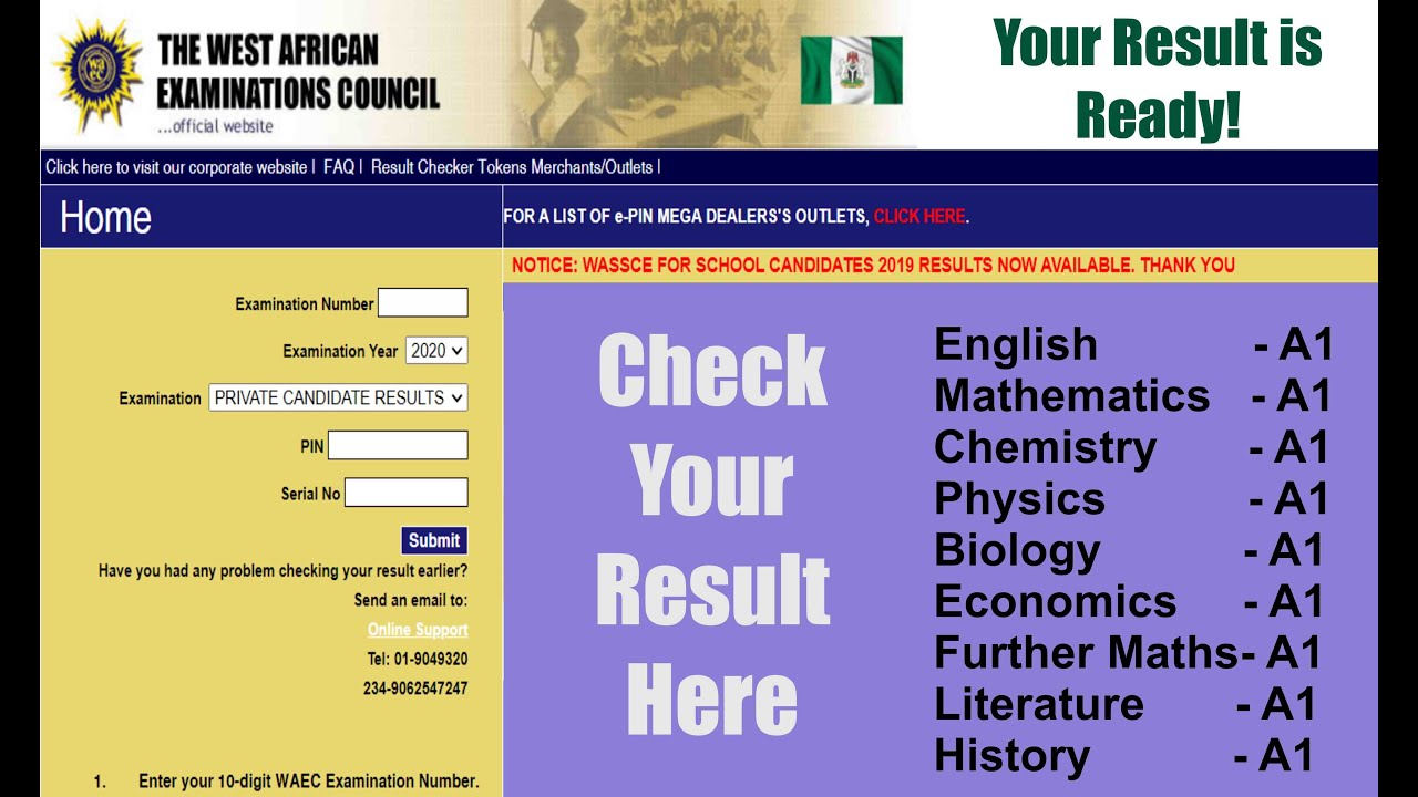 How To Check WAEC Result On Mobile Phone and Desktop Browser #WAEC # ...