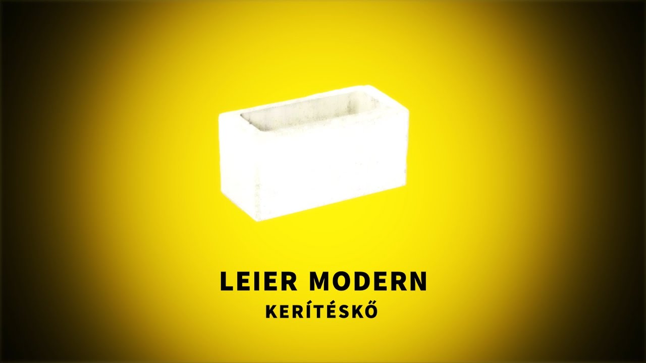 Leier Modern Kerítéskő - YouTube