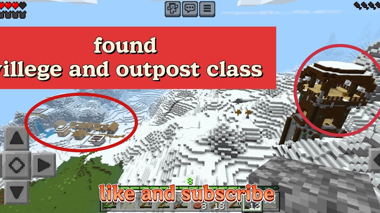 #minecraft pocket edition mining ⛏️iron and found the 🏡village and 😱 ...
