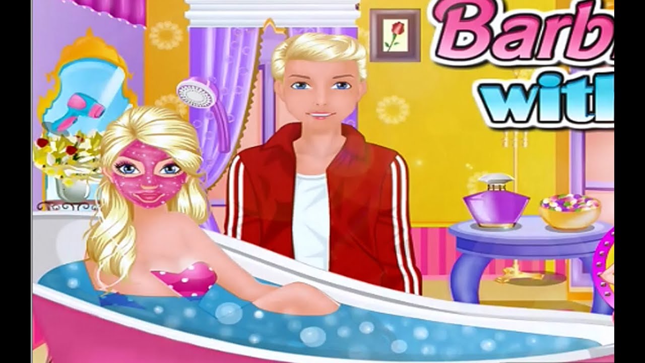 Princess Barbie Spa With Ken Disney - YouTube