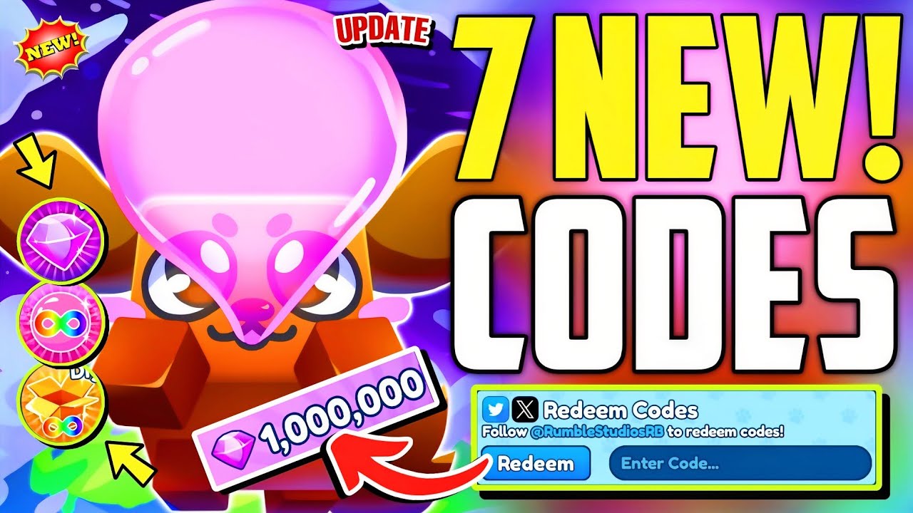 ⚠️UPDATE!⚡CODES⚠️BUBBLE GUM SIMULATOR INFINITY ROBLOX CODES 2025 - BGSI ...