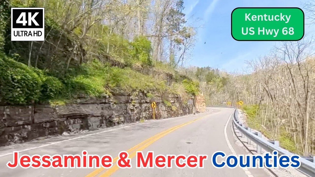 Driving US-68, Wilmore to Shaker Village, Kentucky in 4K 🚗 | Scenic ...