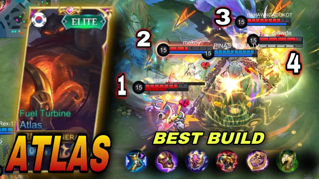 ATLAS VS GODLY ZILONG | ATLAS BEST BUILD 2022 | ATLAS GAMEPLAY | Mobile ...