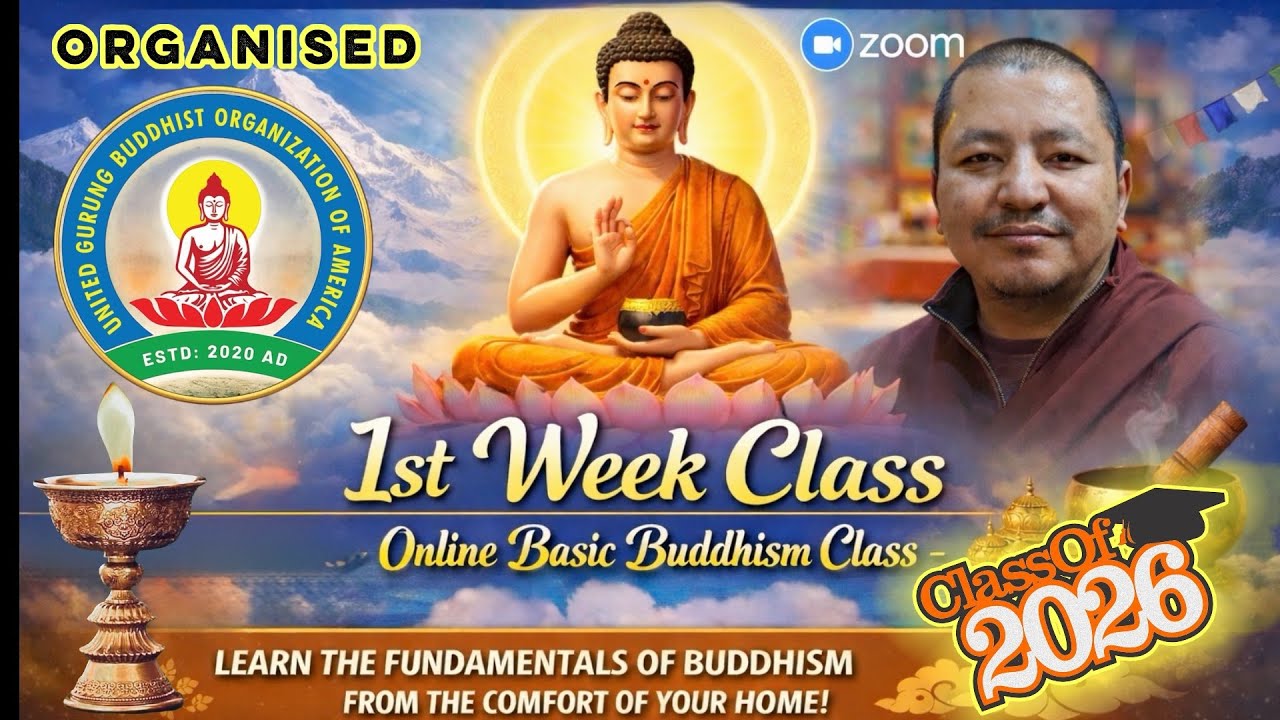 UGBOA- ONLINE BASIC BUDDHISM CLASS (1st Week Class) - YouTube