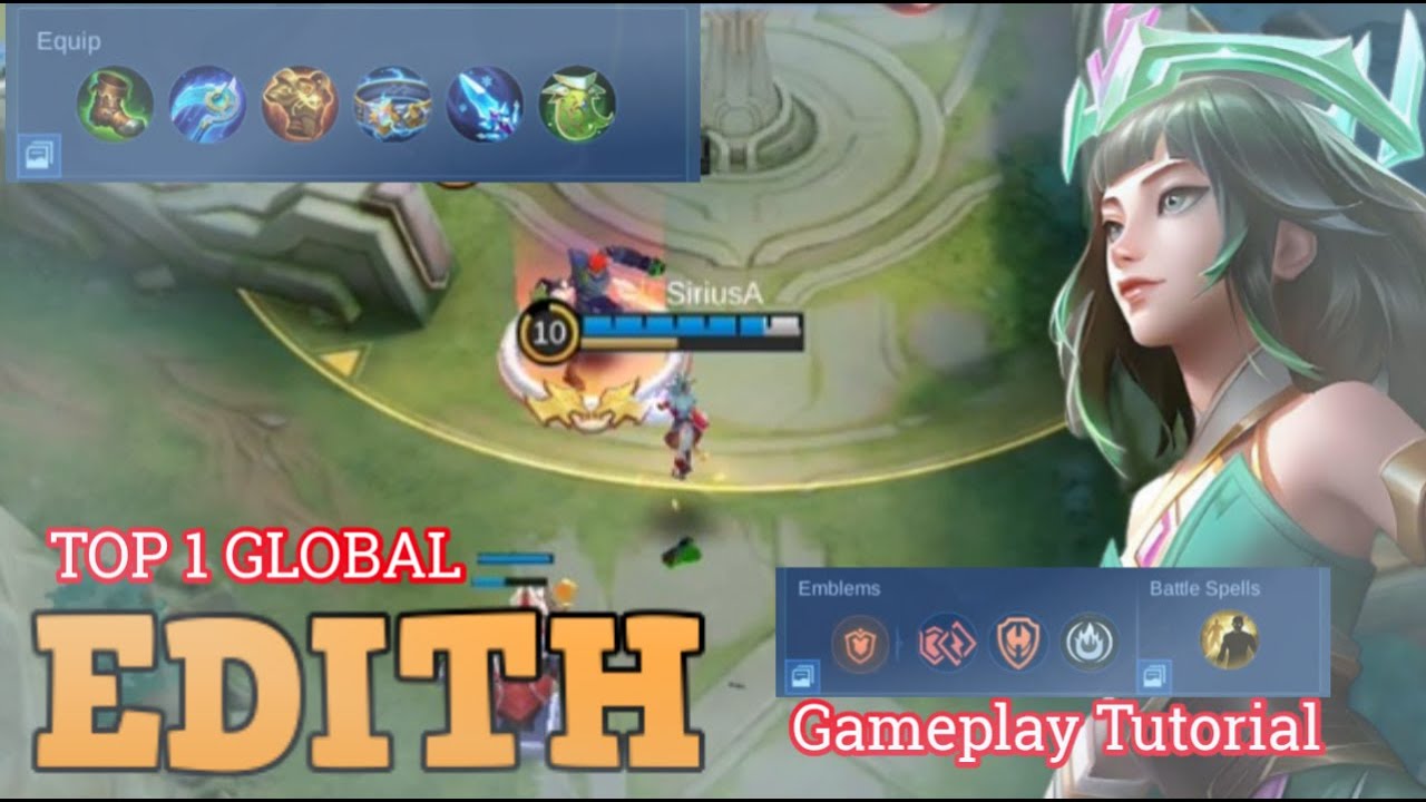 Top Global Edith Mobile Legends Gameplay Tutorial Build Item | Shorts Game - YouTube