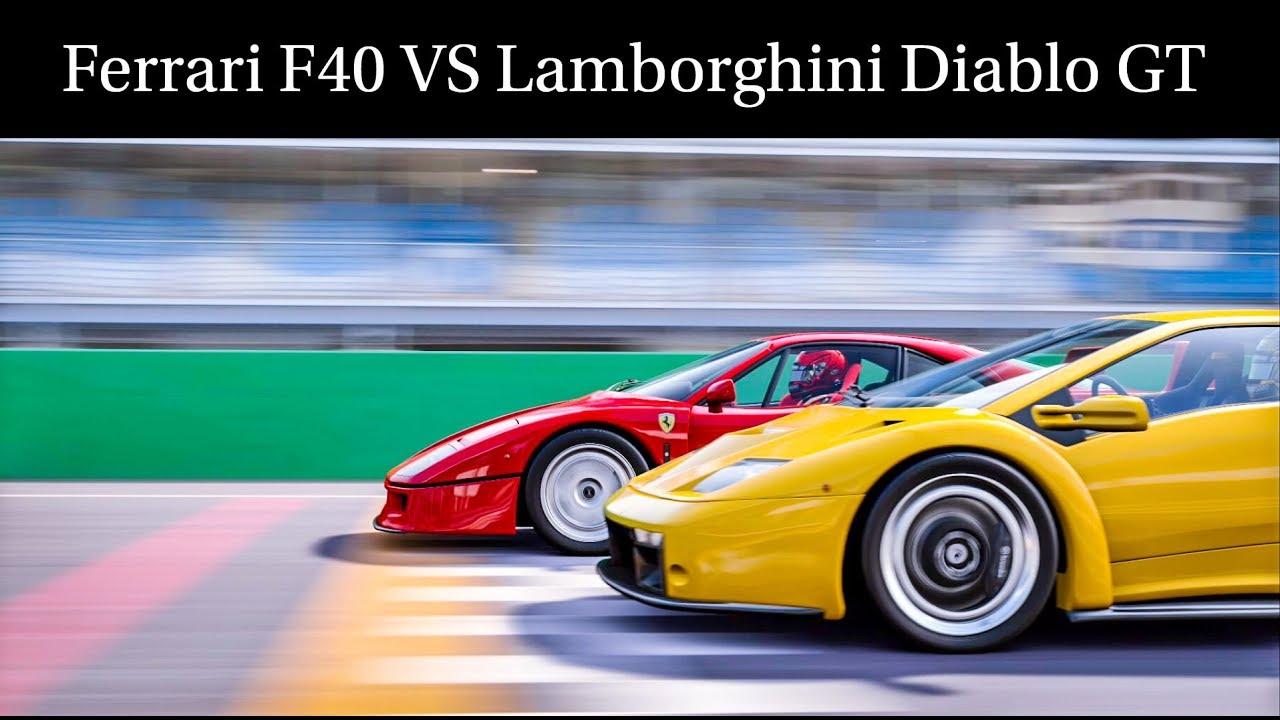 Gran Turismo Sport-Ferrari F40 VS Lamborghini Diablo GT - YouTube