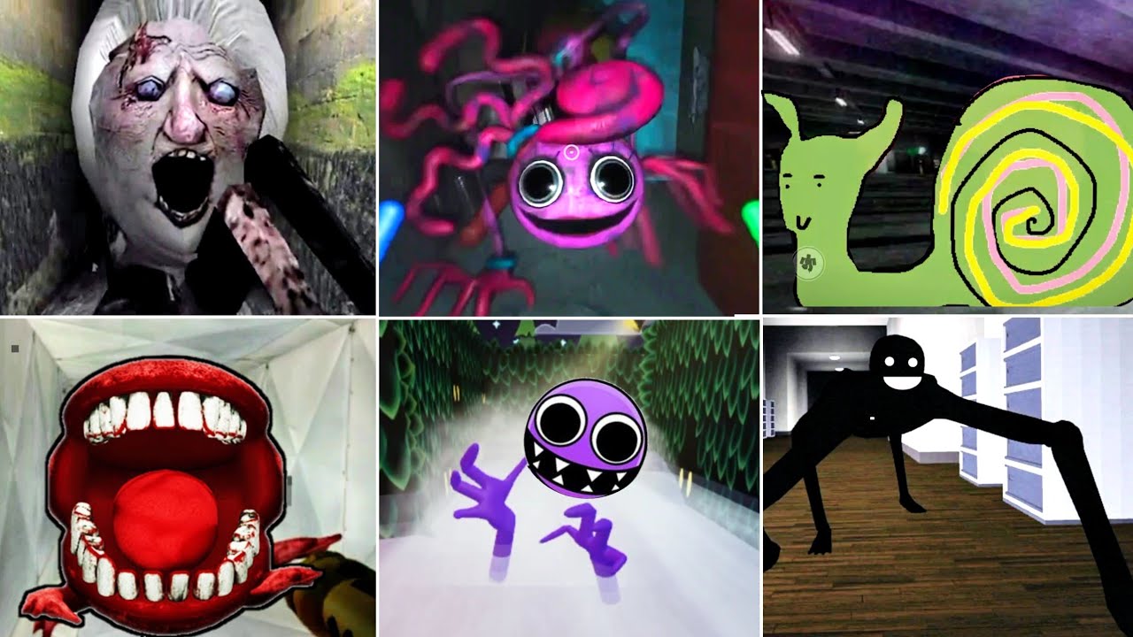 Crawling Jumpscares #9 - Mommy Long Legs - Rainbow Friends 2 - Granny ...