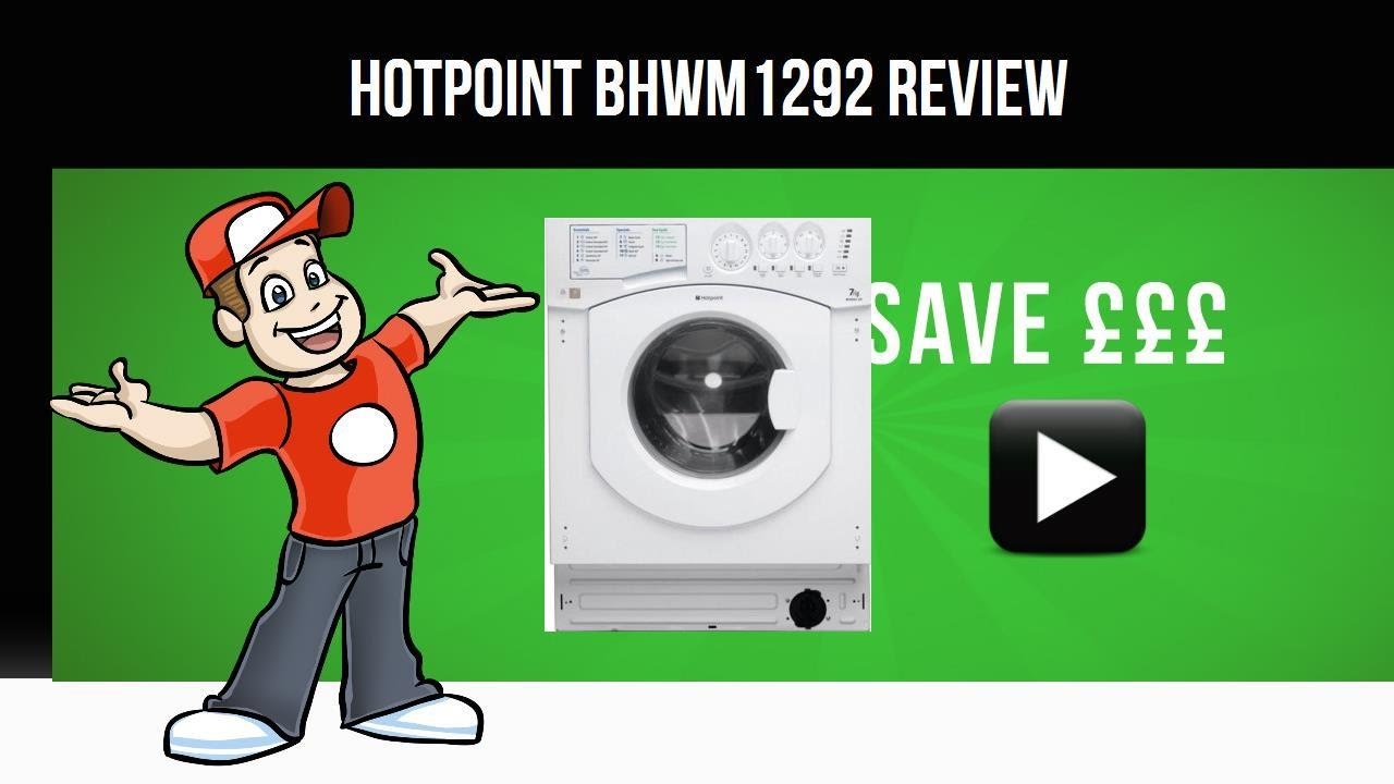 Hotpoint BHWM1292 - Integrated Washing Machine - BHWM1292 Review - YouTube