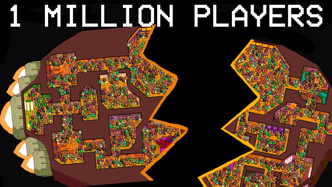 AMONG US with 1 MILLION PLAYERS, but FLOOR is LAVA - YouTube