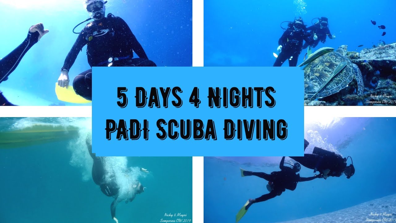 沙巴仙本那考取PADI潜水证书记录 PADI Scuba Diving in Semporna Sabah - YouTube