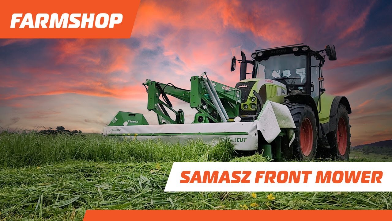 SaMASZ Front Disc Mowers - best value front mower available in NZ - YouTube
